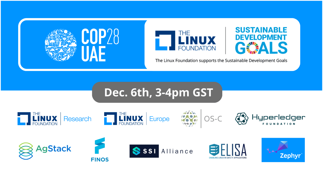 Linux Foundation Projects Unite at COP28 to Showcase Open Source Action ...