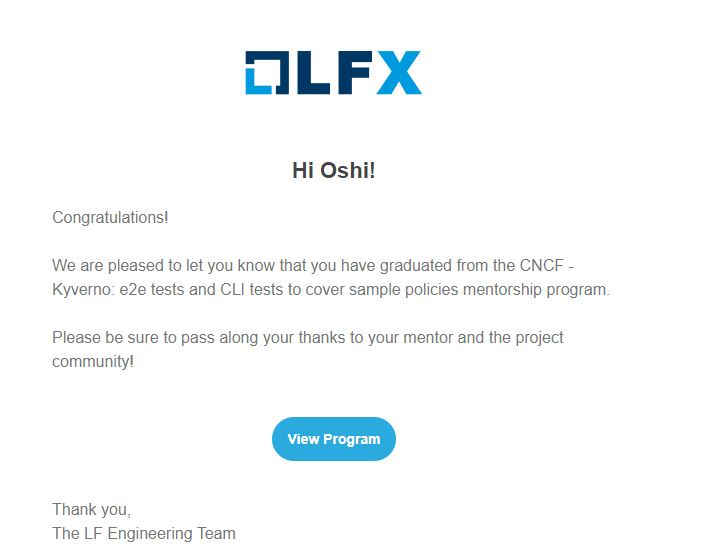 Applying for and working on LFX Mentorship at CNCF Kyverno Project: A first-person perspective